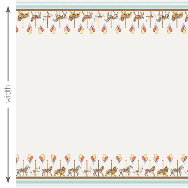 Carousel Double Border in Shaved Ice | Hawthorne Supply Co