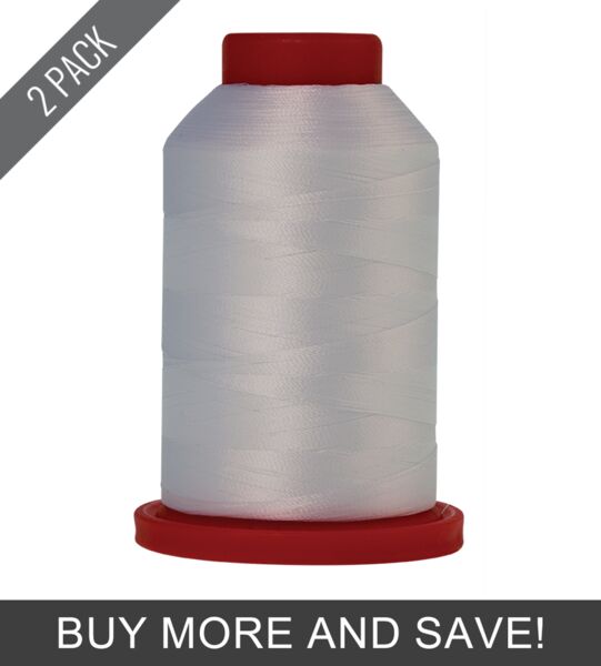 White (2225-2000) - Seralene - 2187 Yards (2 Pack) - Mettler Thread Set ...