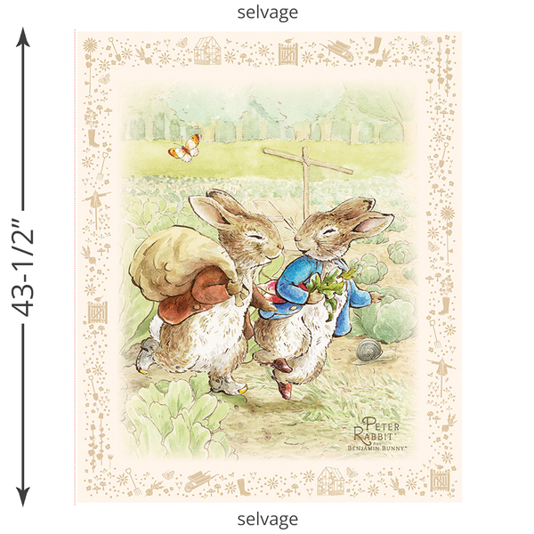 Peter Rabbit and Benjamin Bunny Panel | Hawthorne Supply Co