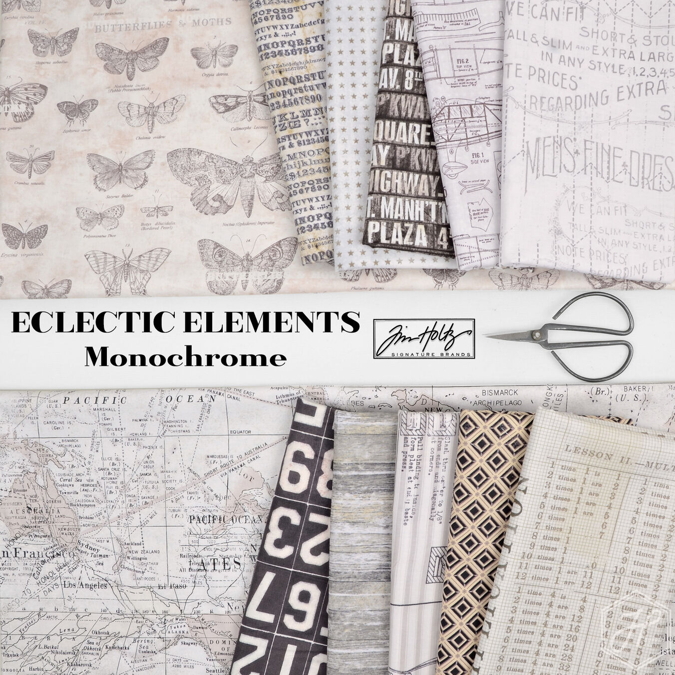 Eclectic Elements Monochrome by Tim Holtz | Hawthorne Supply Co