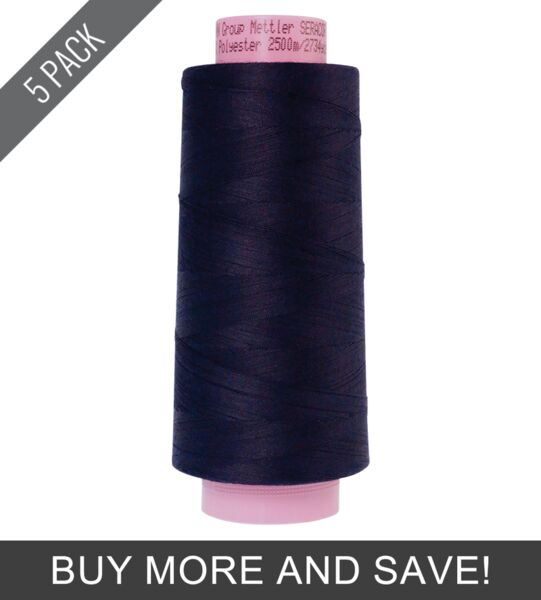 Navy (1228-0825) - Seracor - 2734 Yards (5 Pack) - Mettler Thread Set ...