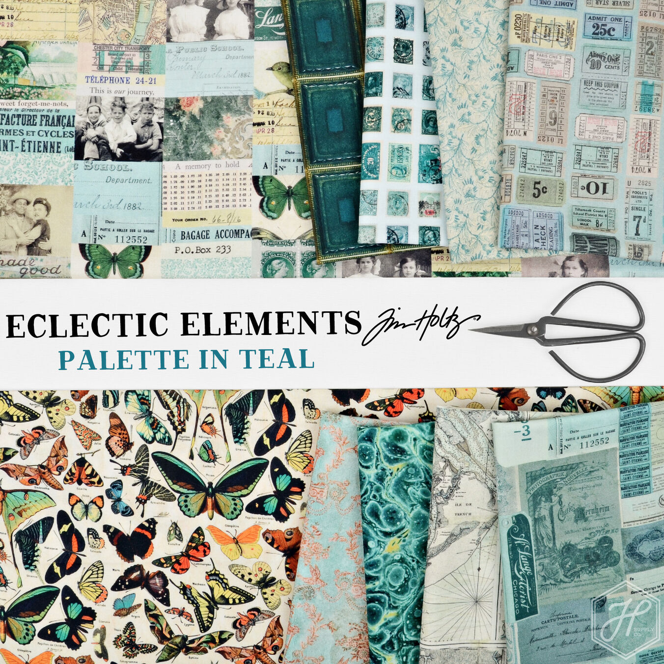 Eclectic Elements Palette in Teal by Tim Holtz | Hawthorne Supply Co