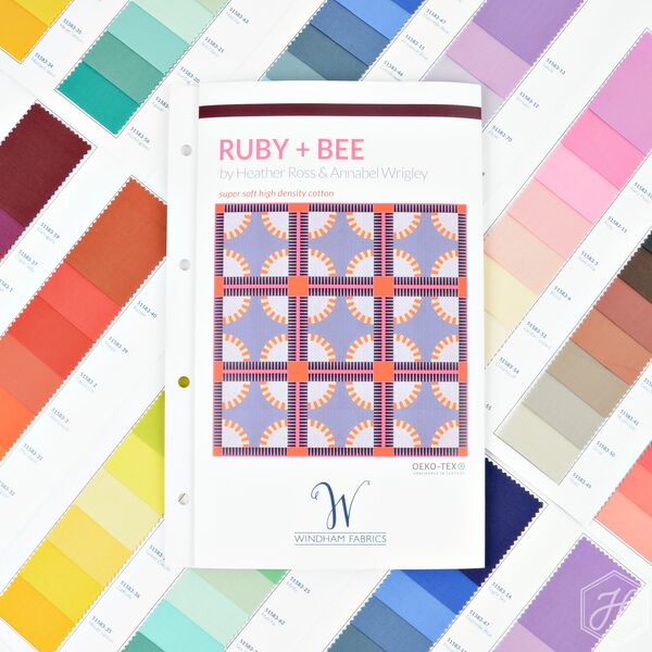 Ruby and Bee Solid Color Swatch Card Panel | Hawthorne Supply Co