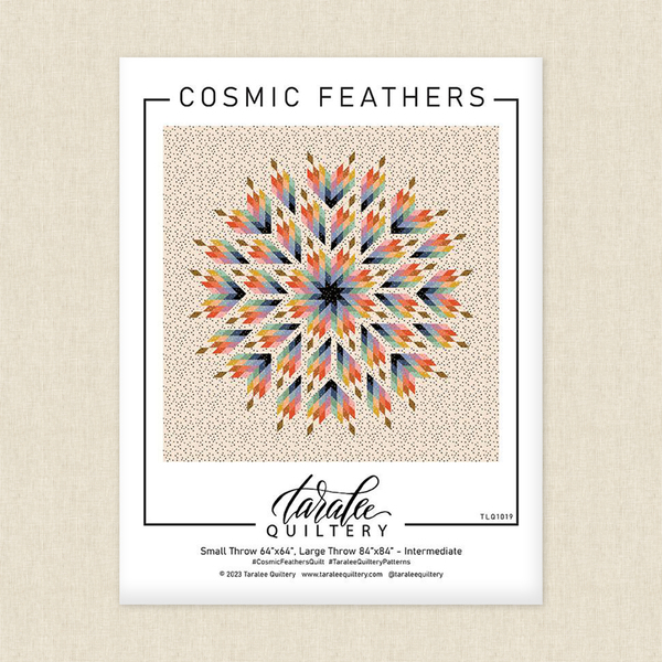 Cosmic Feathers Sewing Pattern by Taralee Quiltery | Hawthorne Supply Co