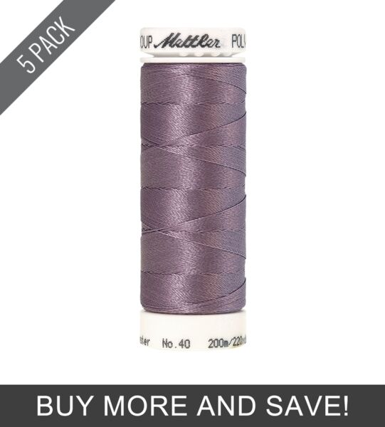 Haze (3406-3251) - Poly Sheen - 220 Yards (5 Pack) - Mettler Thread Set ...