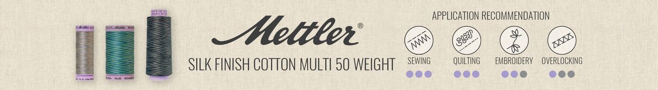 Mettler Silk-Finish Cotton Multi 50wt Thread | Hawthorne Supply Co