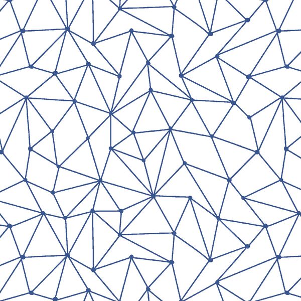 Astral Nights in Blue Jay on White | Hawthorne Supply Co