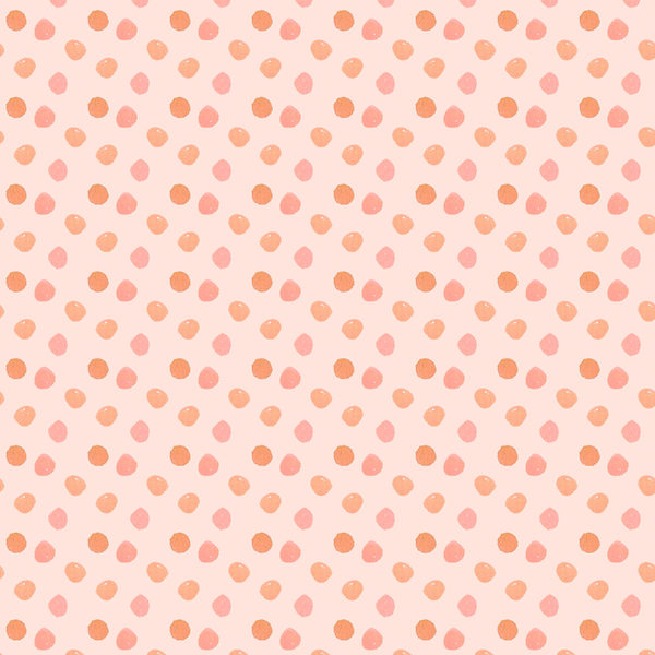 Painted Dots in Apricot | Hawthorne Supply Co