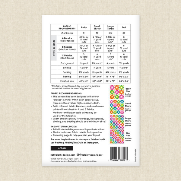 Dainty Tray Sewing Pattern by Holly Clarke Design | Hawthorne Supply Co