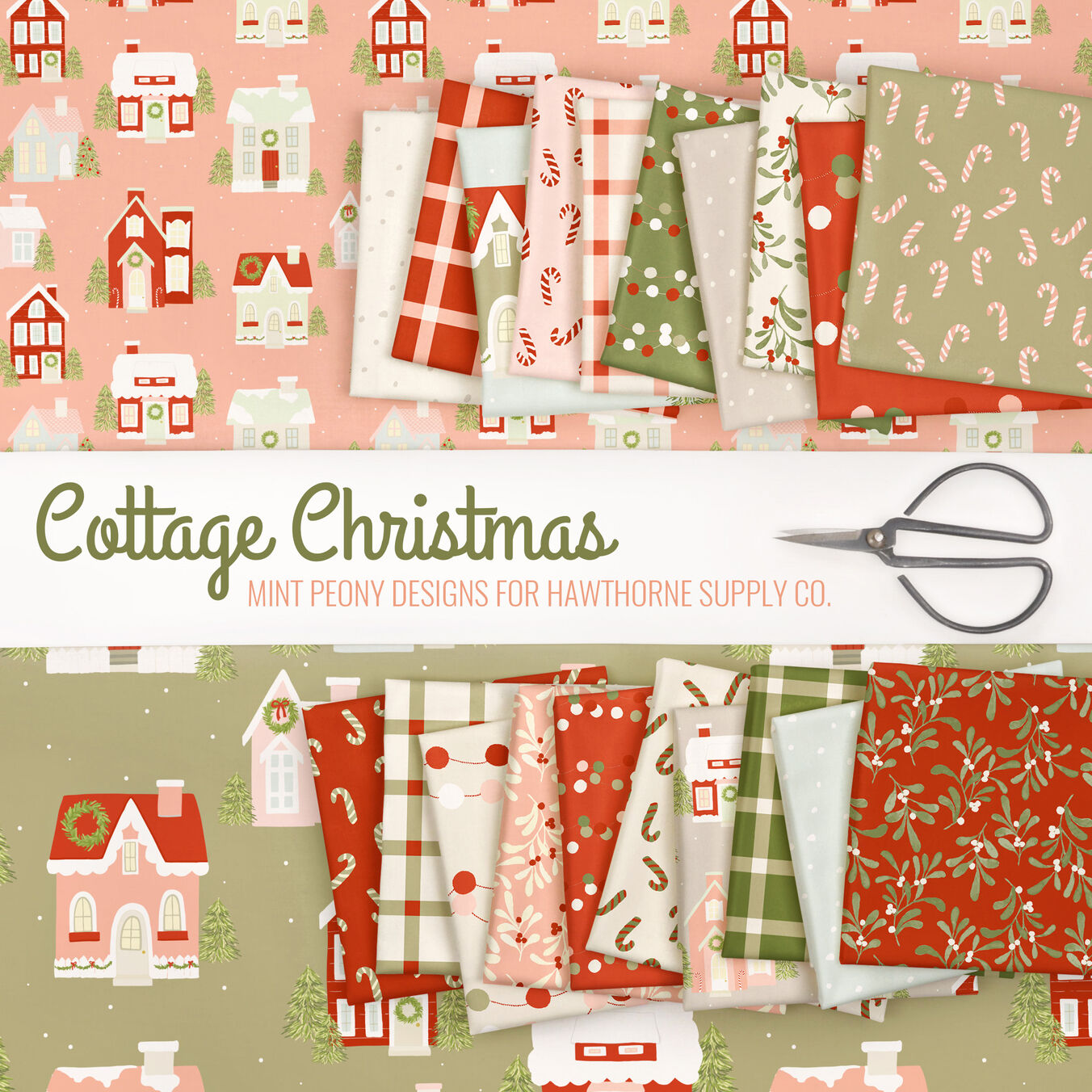 Cottage Christmas by Mint Peony Designs | Hawthorne Supply Co