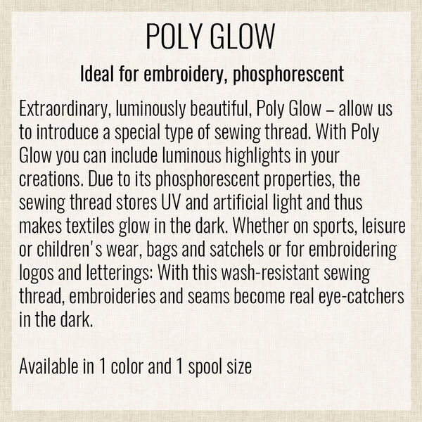 White (2927-1260) - Poly Glow - 109 Yards (5 Pack) - Mettler Thread Set ...