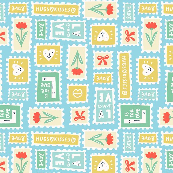 Happy Stamps in Sky Blue | Hawthorne Supply Co