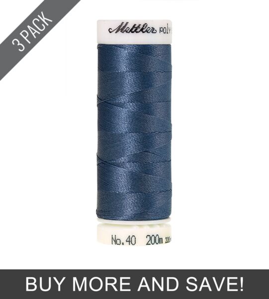 Ocean Blue (3406-3953) - Poly Sheen - 220 Yards (3 Pack) - Mettler ...