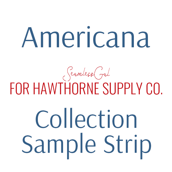 Americana Sample Strip | Hawthorne Supply Co