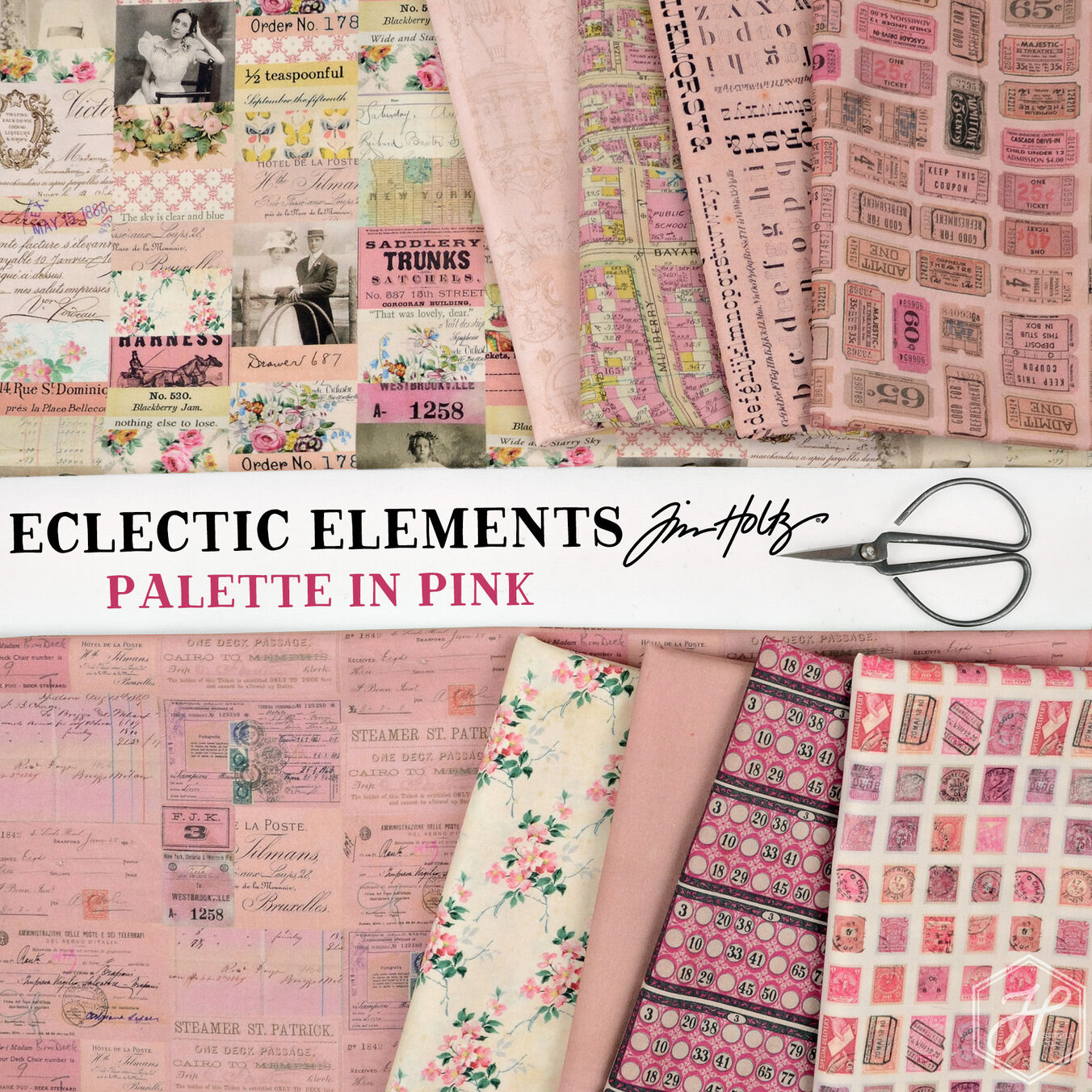 Eclectic Elements Palette in Pink by Tim Holtz | Hawthorne Supply Co