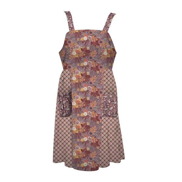 Home Decor Canvas Cottage Core Apron Panel in Grape | Hawthorne Supply Co