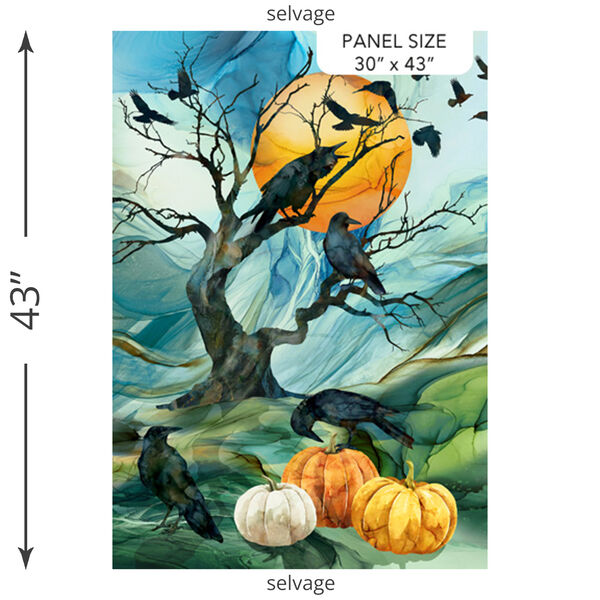 Raven's Call Panel in Teal Multi | Hawthorne Supply Co