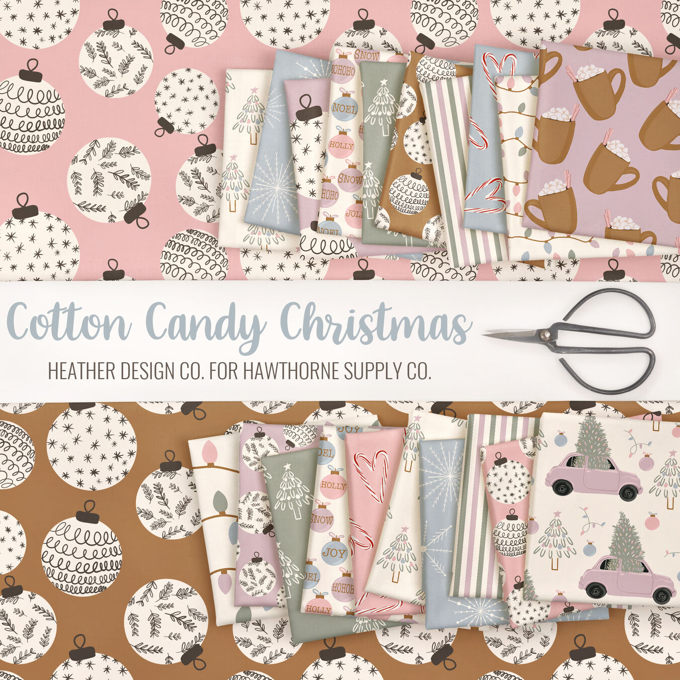 Cotton Candy Christmas by Heather Design Co | Hawthorne Supply Co