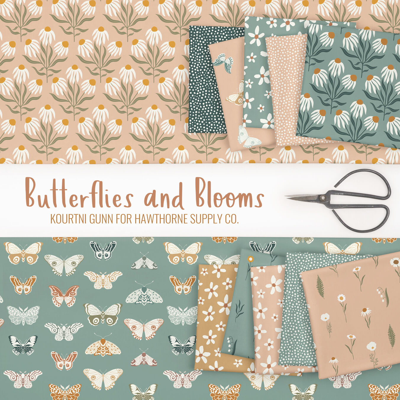 Butterflies and Blooms by Kourtni Gunn Art | Hawthorne Supply Co