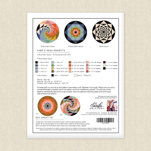 Chroma Sewing Pattern by Taralee Quiltery | Hawthorne Supply Co
