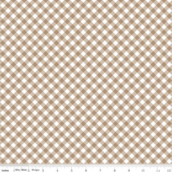 Diagonal Gingham in Natural | Hawthorne Supply Co