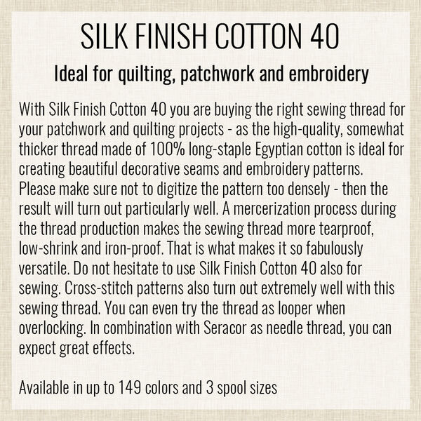 Oat Flakes - Silk Finish Cotton 40wt (9140-0537) | Metller Thread ...