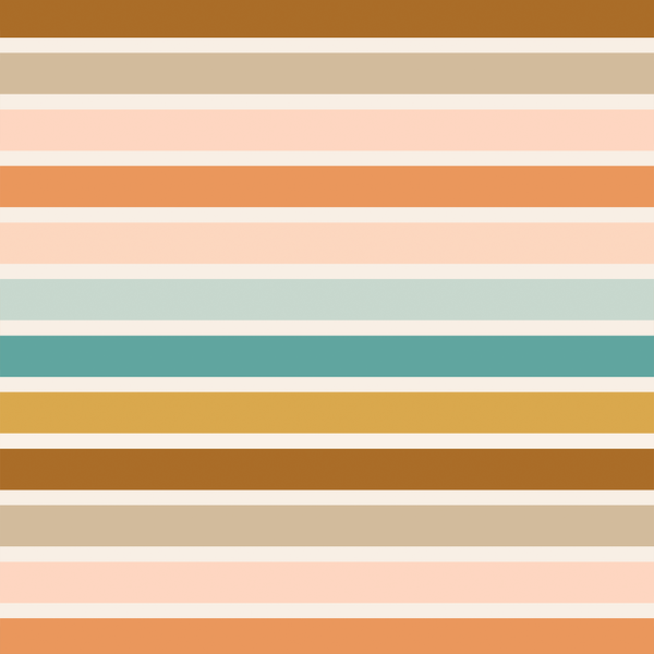 Boho Rainbow Stripe in Vintage Summer | Hawthorne Supply Co