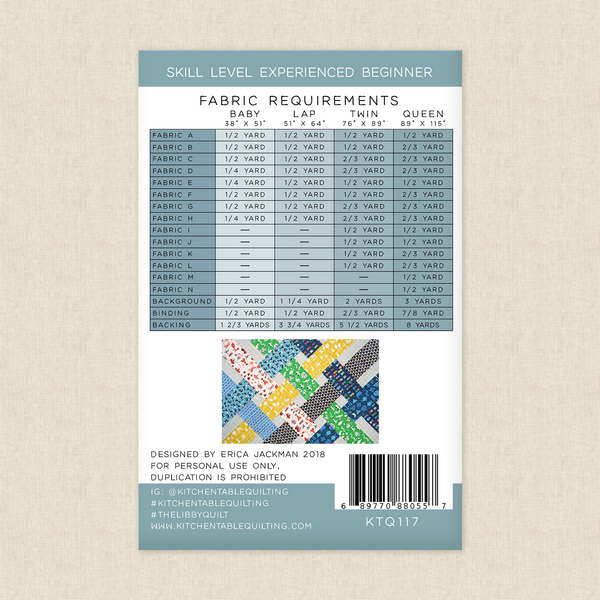 The Libby Quilt Sewing Pattern by Kitchen Table Quilting | Hawthorne ...