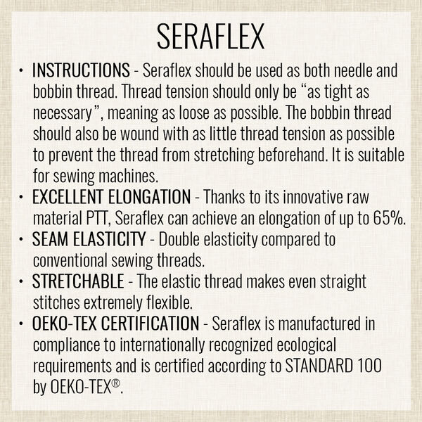 Eggshell (7840-1000) - Seraflex - 142 Yards (3 Pack) - Mettler Thread ...